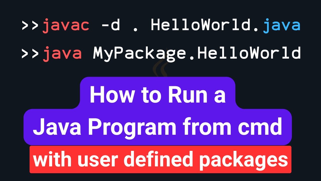 How to Compile and Run Java Programs with Packages from Command Prompt | Step-by-Step Guide