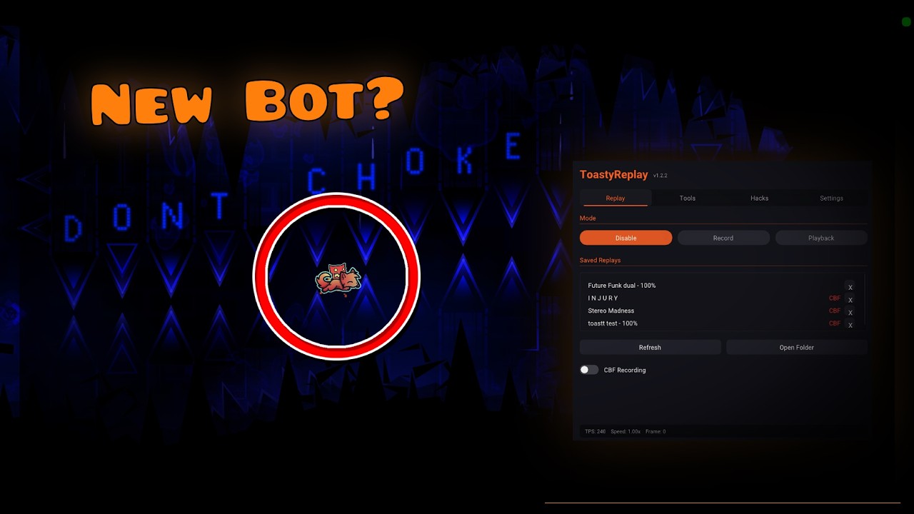 ToastyReplay - Geometry Dash's Most Accurate Macro Bot.