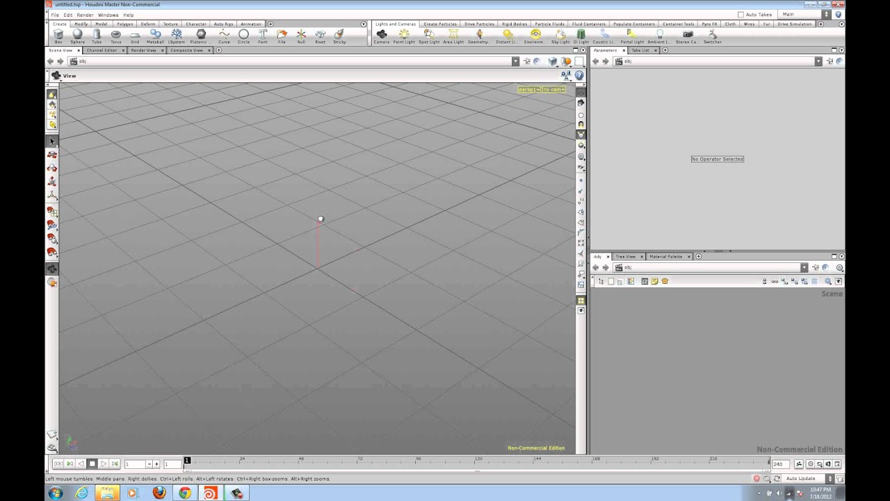 Houdini Navigation View Tool Orbit Pan Dolly