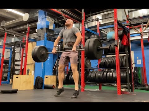 First Greater-than-Bodyweight Clean (225 pounds)