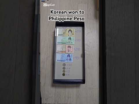 Korean won to Philippine Peso #aspirants #ofw #southkorea