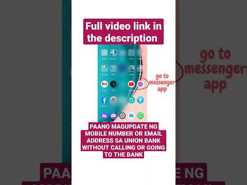 Paano palitan ang number or email add sa union bank | How to update mobile number or email add