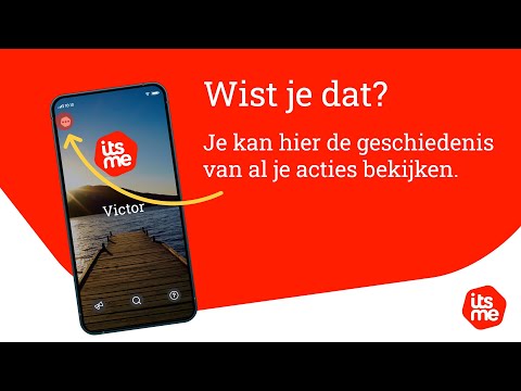 HELPDESK - Bekijk de geschiedenis van je itsme® acties.
