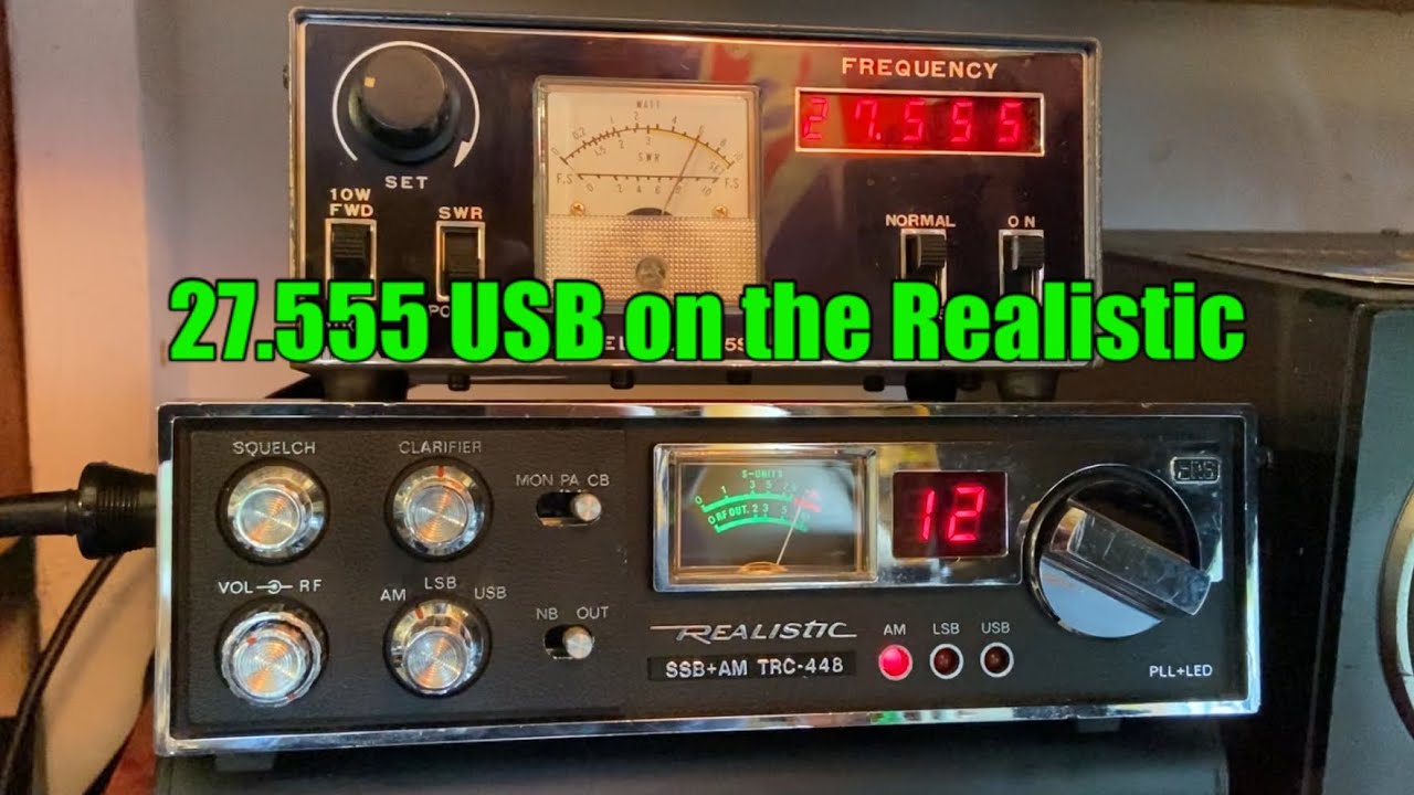 Contacts on my Realistic TRC 448 modified 27.555￼ ￼CB RADIO DX 