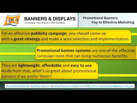 Promotional Banners - Great Medium for High Definition Images