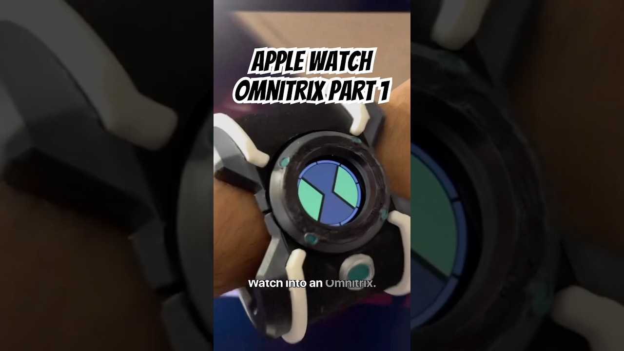 Turning my Apple Watch into an Omnitrix for Halloween #ben10 #applewatch