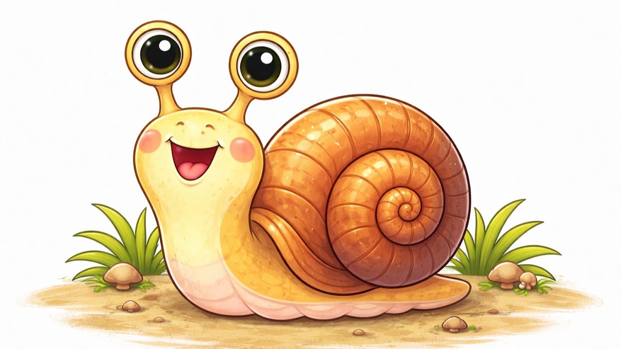 🐌 How to Draw a Snail | Easy Snail Drawing for Kids | Step-by-Step Art Tutorial ✏️