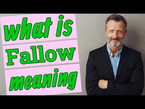 Fallow | Definition of fallow
