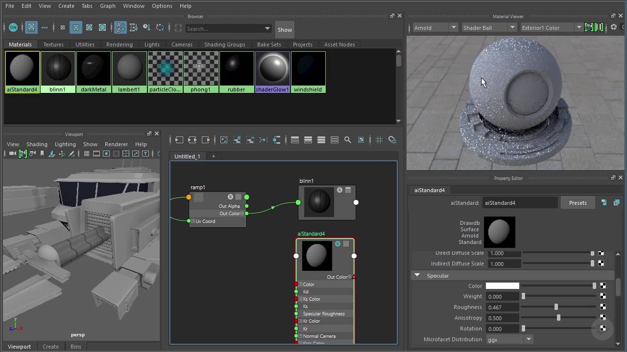 Working with Shading Networks in Maya