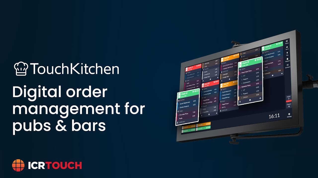 TouchKitchen order management systems for pubs & bars | ICRTouch