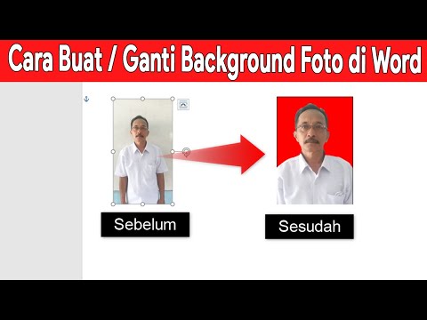 cara membuat atau mengganti background foto di word