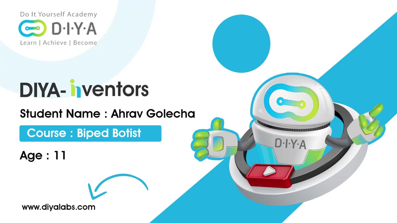 DIYA Student Project | OTTO | Walking Robot | Robotic Courses for Kids | DIYA Robotics