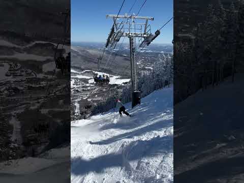 Lifeline Trail, Stowe Mountain Resort 3/3/23 #stowevermont #stowe #skitheeast #bornfromice #sunshine