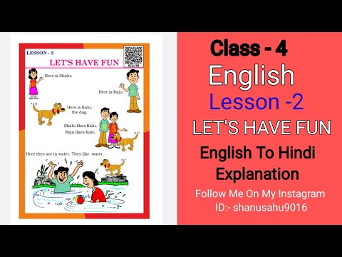 Class-4th , Lesson-2, LET'S HAVE FUN, English to Hindi Explanation @CG GYAN @SS Creation