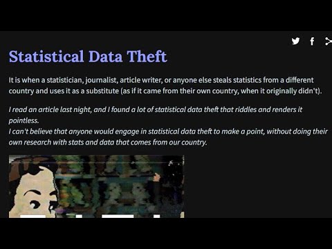 Statistical Data Theft Is Officially In The Urban Dictionary - Short Video!