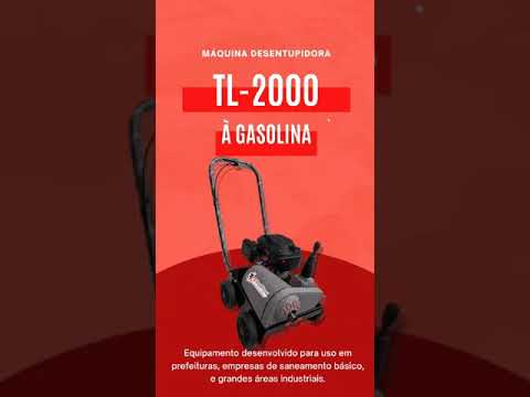 Desentupidora de esgoto com varetas.