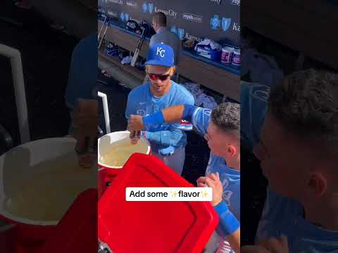 Bobby Witt Jr.'s Splash Game is Too Good #shorts #kansascityroyals #splash #postgame #funny #mlb