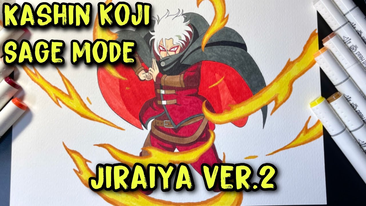 Drawing Kashin Koji Sage Mode | Boruto