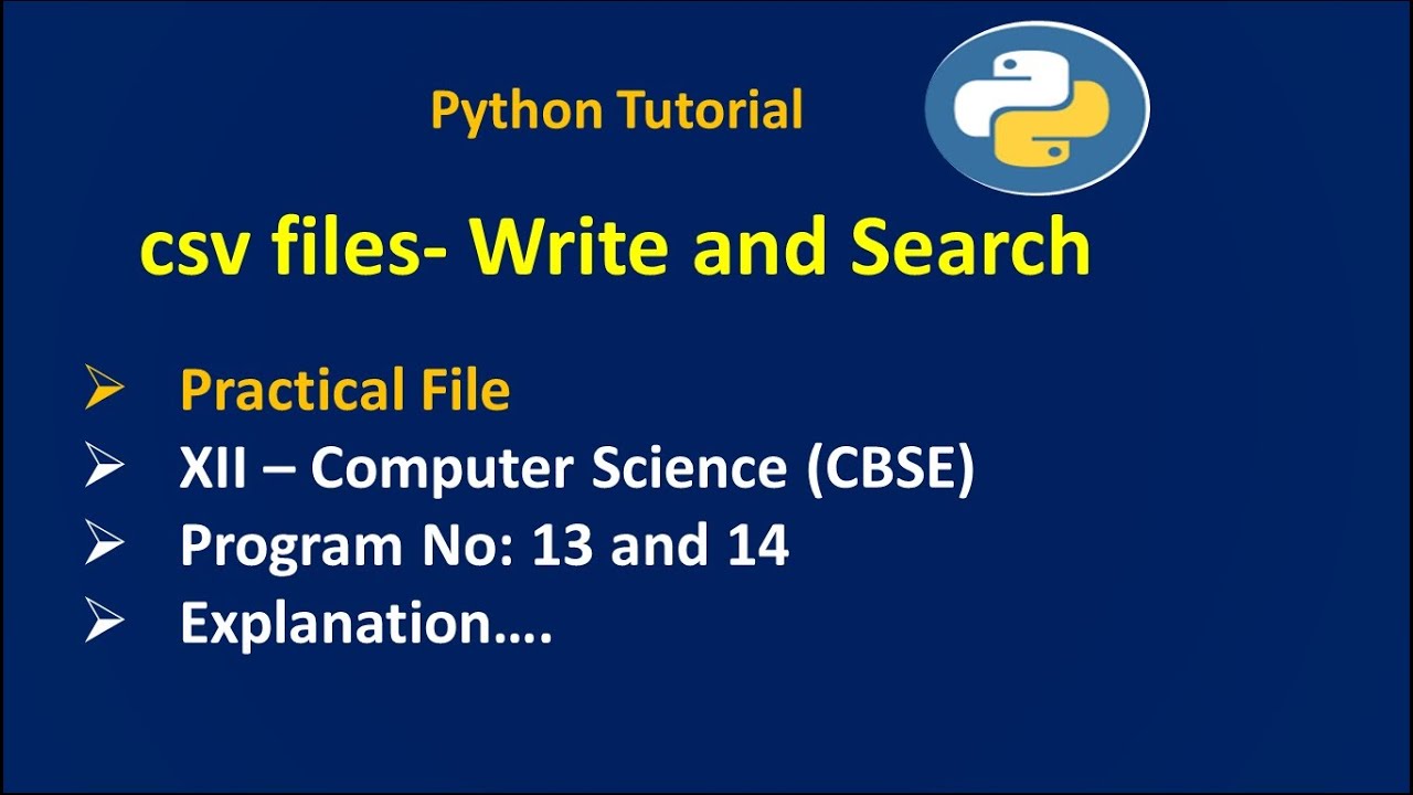 #CBSE computer science 12 Practical File ||Part 4||#Python | | ExplanationCSV file||