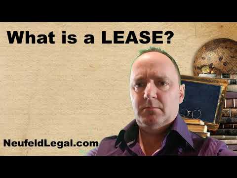 What is a Lease? [legal terminology explained]