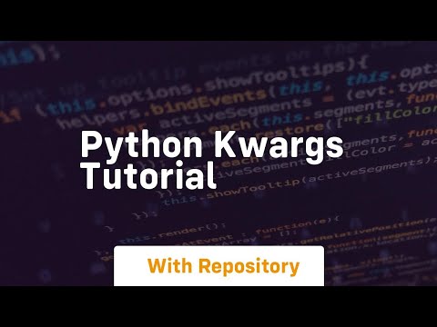 python kwargs tutorial