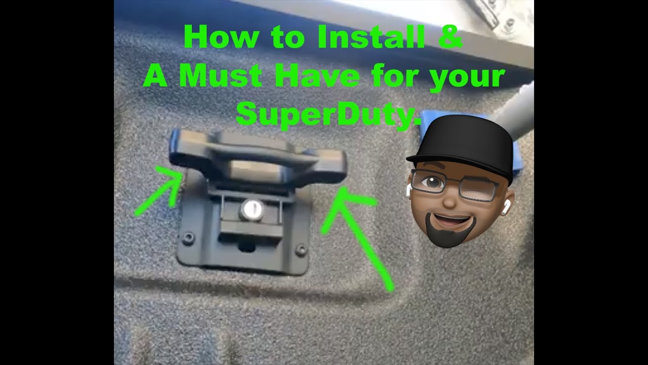 How to install the Ford Boxlink Tie Down Anchors on Ford Super duty Tremor, Ford pickup Bed cleats