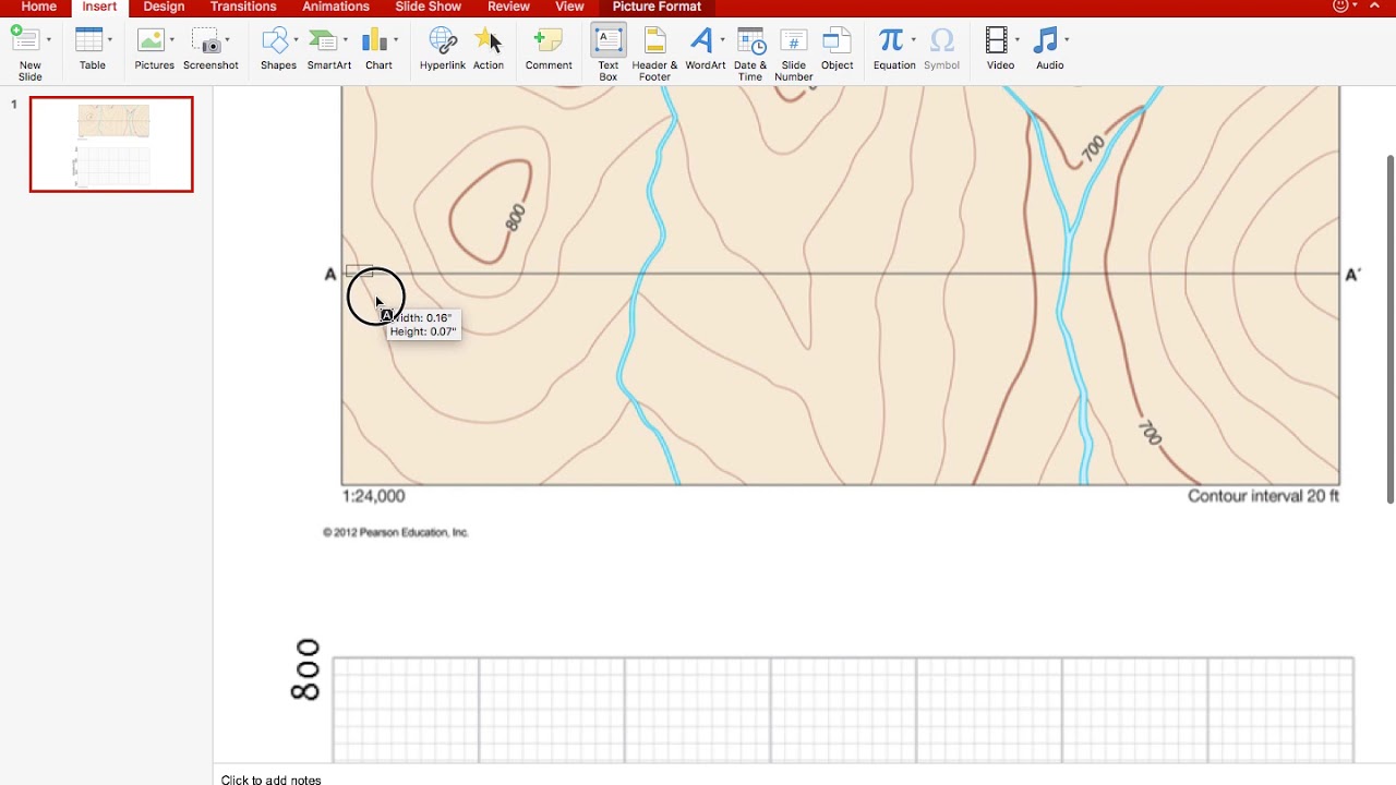 Making Topographic Profiles using Power Point or Google Slides