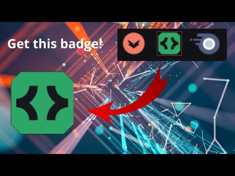 How to get the active developer badge