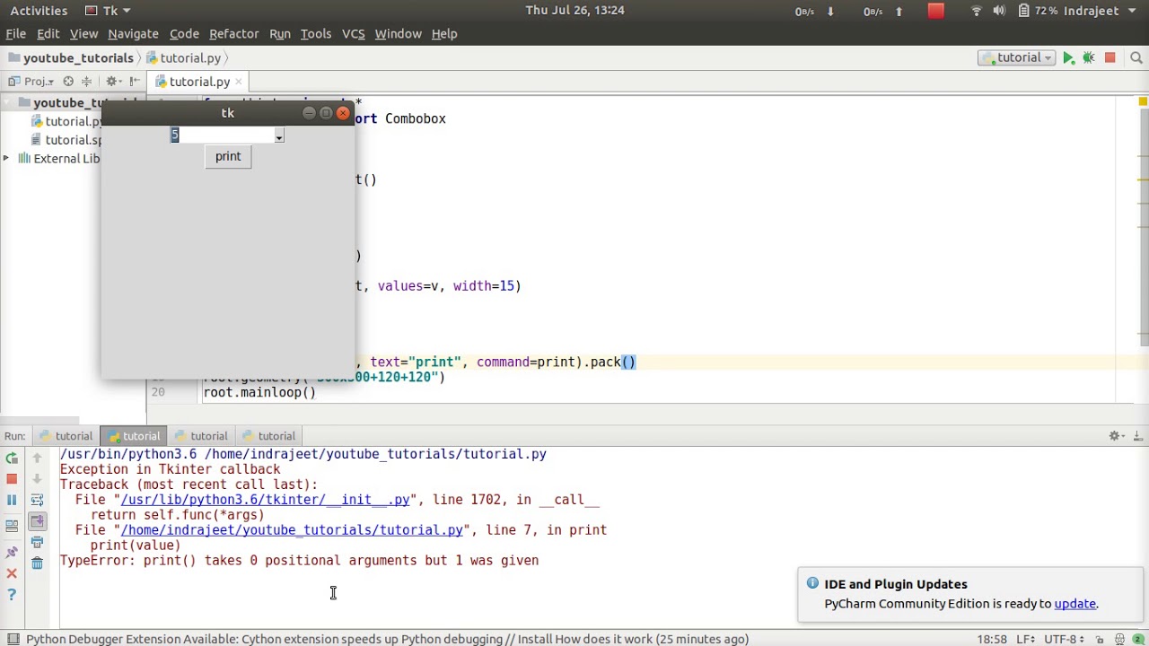 Python GUI Tutorial - 29 - Combobox - part 2