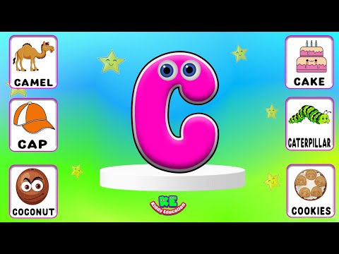6 Words That Start With C | 6 Words Learning For Toddlers | 6 Words From C | Kids Learning