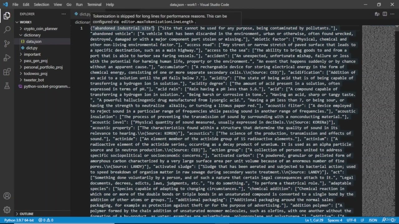 115   Project 113 Create A Python Dictionary Using python, Tkinter, JSON