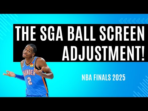 The SGA Ball Screen Adjustment! NBA Finals Game 5, 2025!