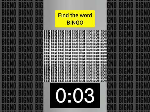 A&W l Take the Challenge💪😎 l Find the word BINGO #shorts #easy #challengemania #tiktok #game #viral