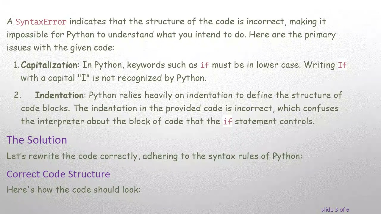 Understanding the SyntaxError in Python: Fixing Your IF Statement