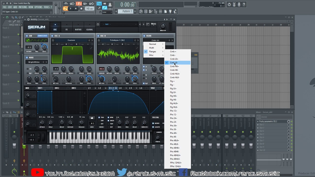 Key Tracked - Comb Filter Bass - Serum [Sancus]