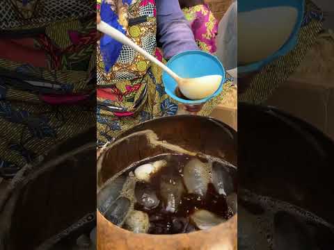 Exploring Local Street food inside Makola Market, Accra Ghana. (Bofrot & Asana Drink) #food