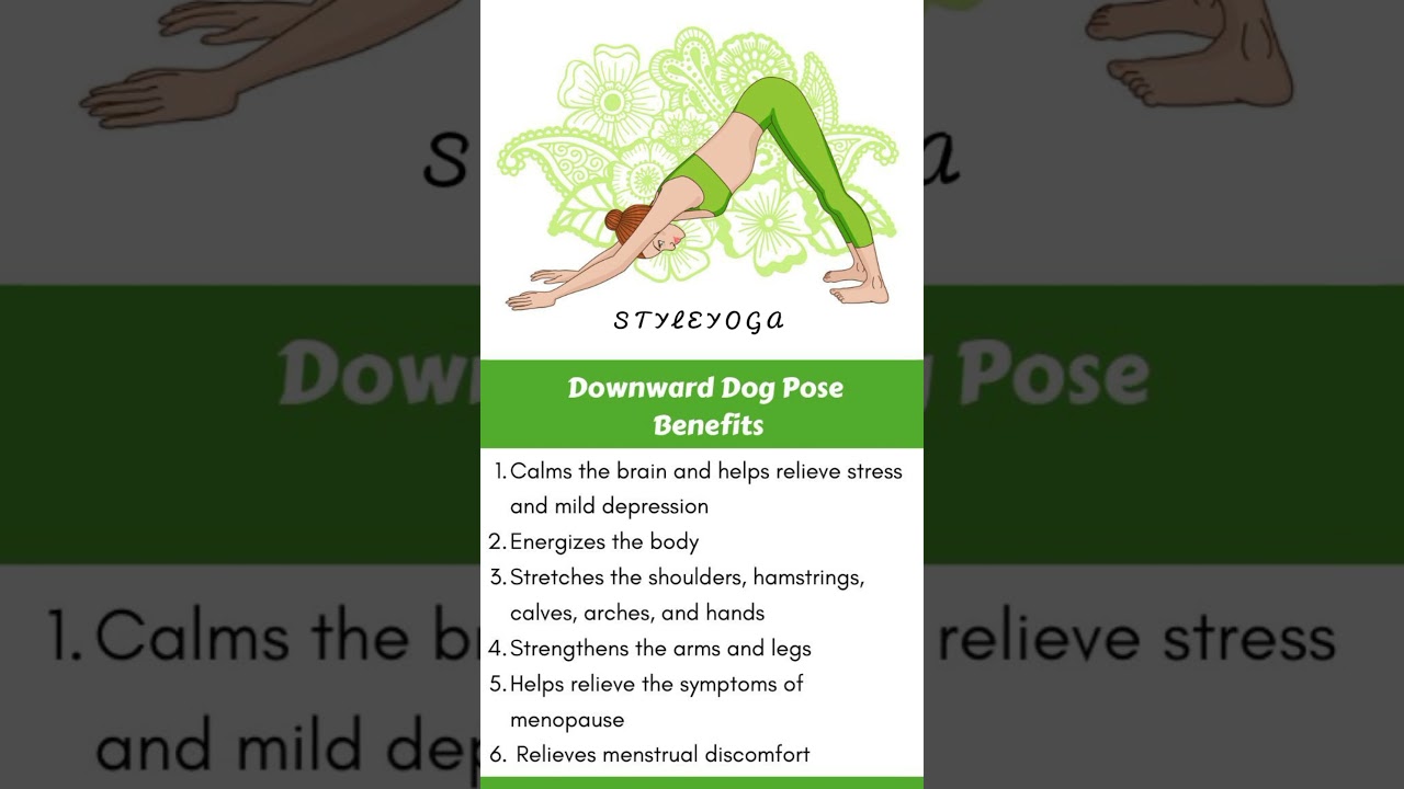 Downward dog pose ll adho mukha svanasana benefits #shorts #yoga  #ytshorts #trending
