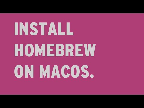Install brew on macos