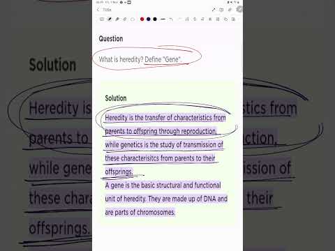 What is heredity? Define "Gene".