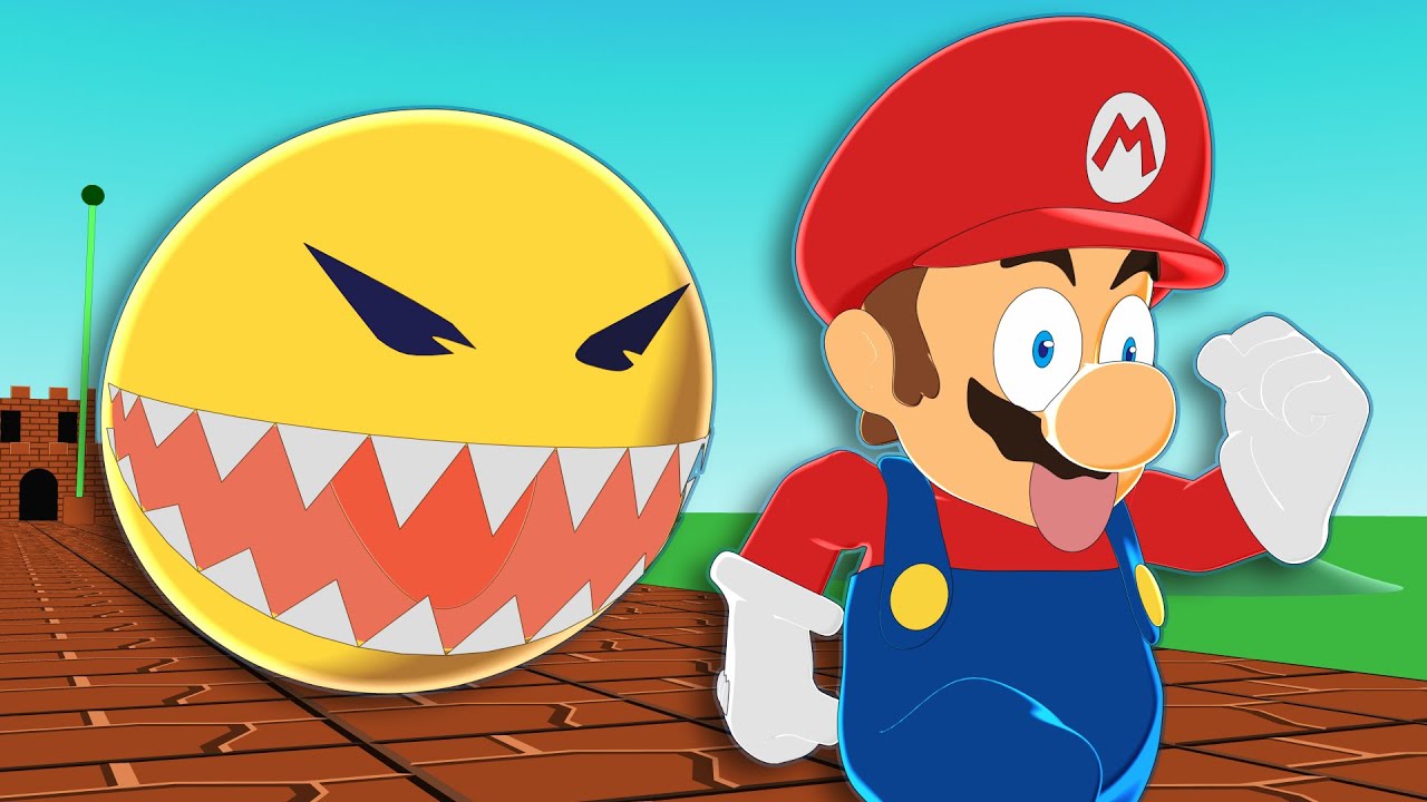 Monster Pacman vs Super Mario - LokmanVideo