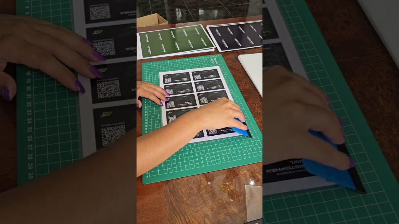 🌸 Acompáñame a hacer estas tarjetas de presentación con laminado mate!