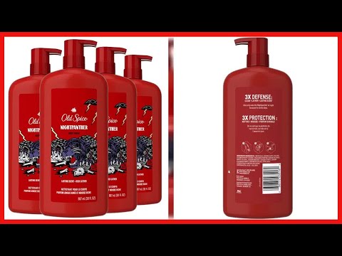 Old Spice Body Wash for Men, NightPanther Scent, Long Lasting Lather, 30 oz (Pack of 4)