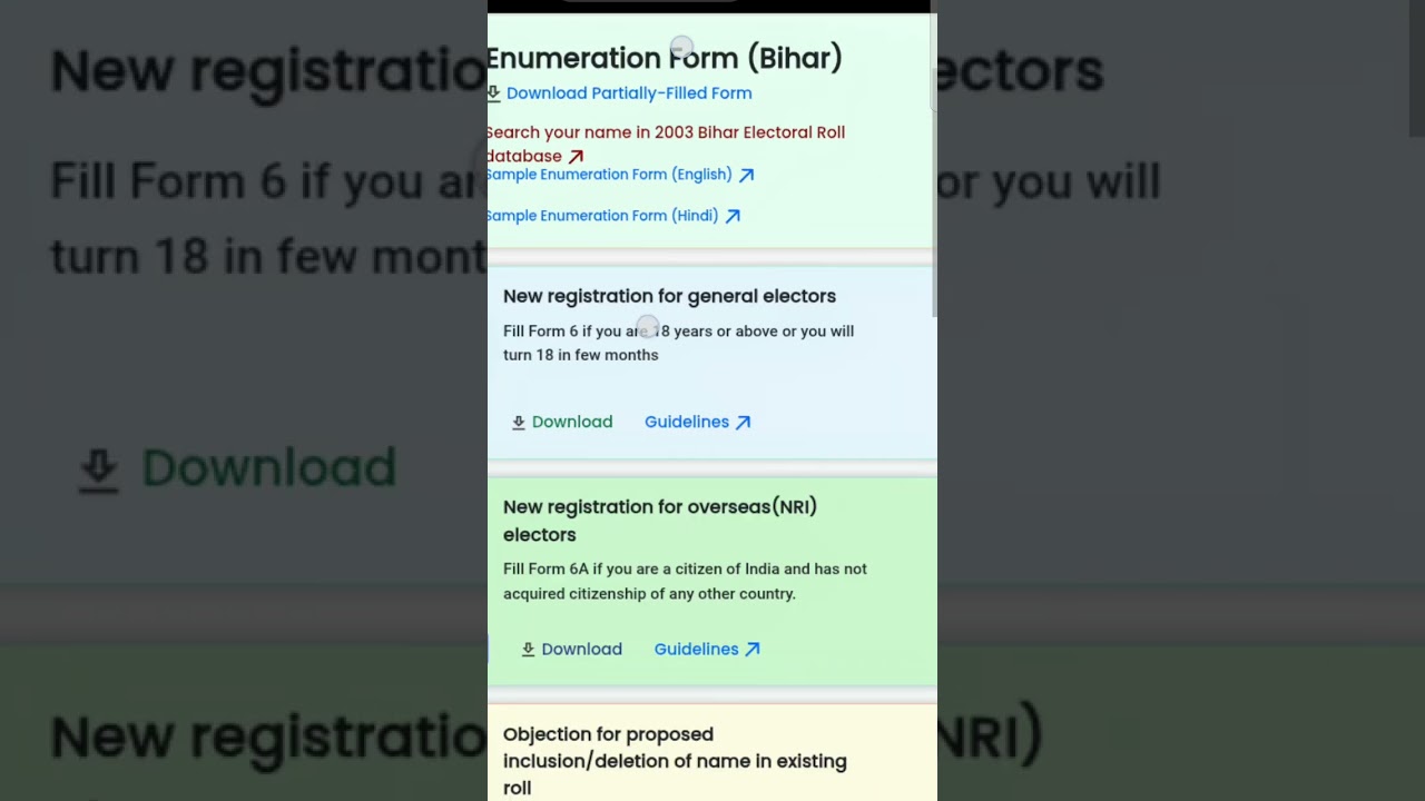 How to download SIR Enumeration form#election bihar#bihar##election