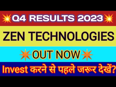 Zen Technologies Q4 Results 2023 🔴 Zentech Result 🔴 Zen Tech Share Latest News 🔴 Zen Tech Share News