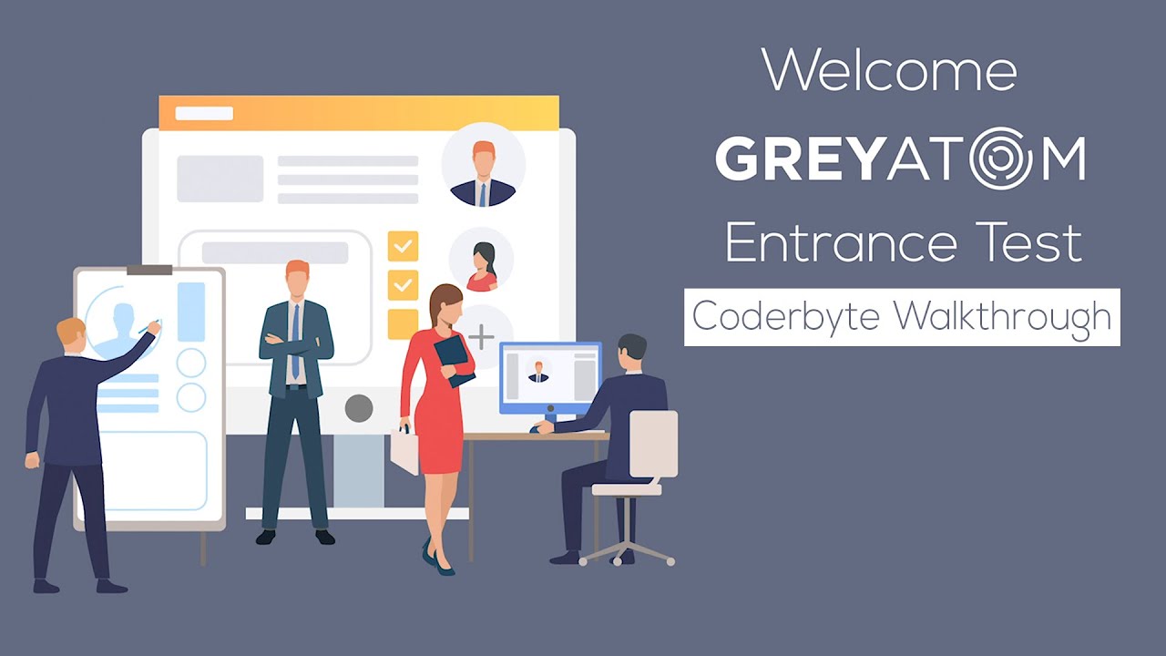 Coderbyte Tutorial Video for Entrance Test | Frontend Engineering Program | GreyAtom