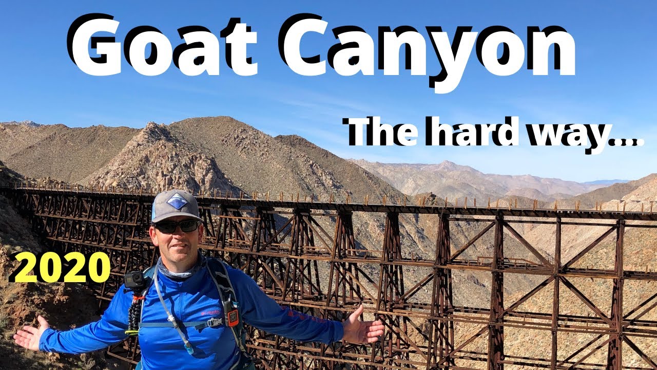 Hiking to Goat Canyon Trestle Bridge via Mortero Palms