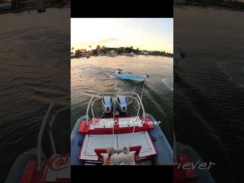 Salvaging an 18’ boat with the parbuckle method that capsized on the river. Original audio. #boatus