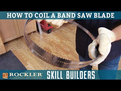How to Coil and Store Band Saw Blades | Rockler Skill Builders