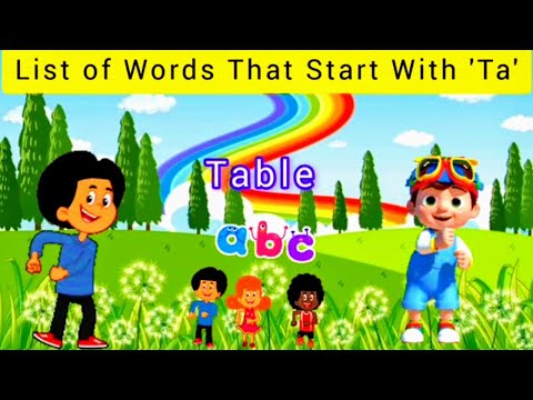 Fun With English: List of Words That Start With 'Ta'