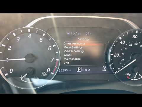 How to Reset Oil Life 2022 Nissan Frontier Service Interval Reset